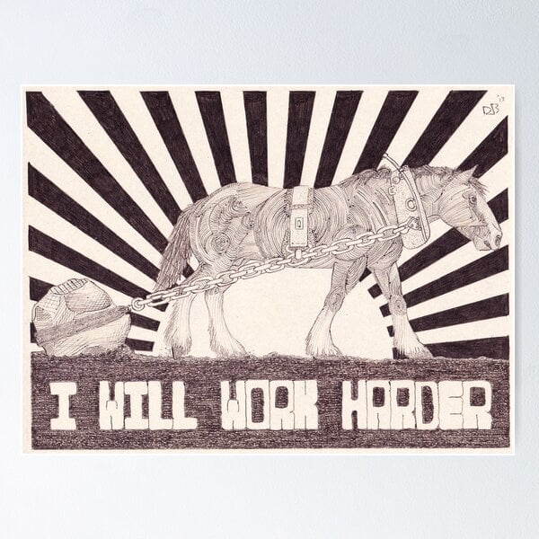 AatoeaX I Will Work Harder: Boxer (Animal Farm) Poster Aesthetic Home ...