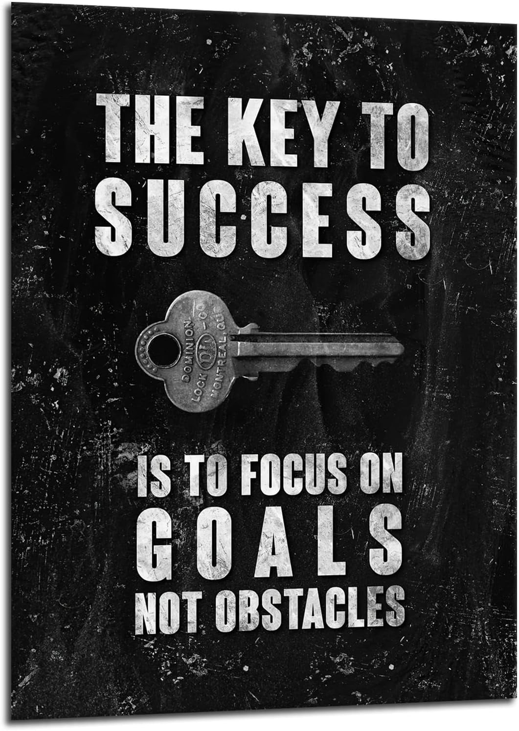 AatoeaX Inspirational Canvas Wall Art The Key to Success Is to Focus on ...