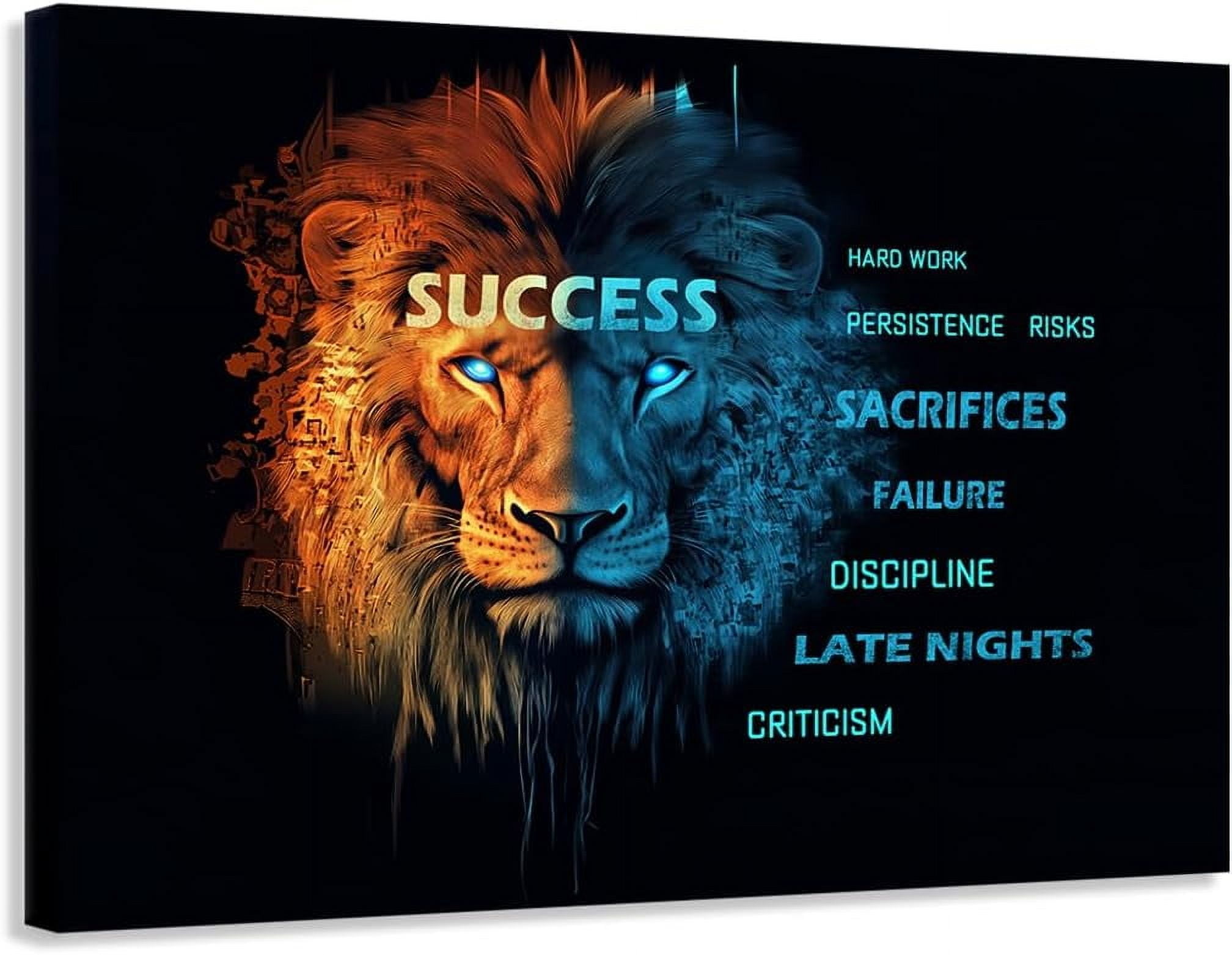 AatoeaX Inspirational Canvas Wall Art Motivational Success Painting ...