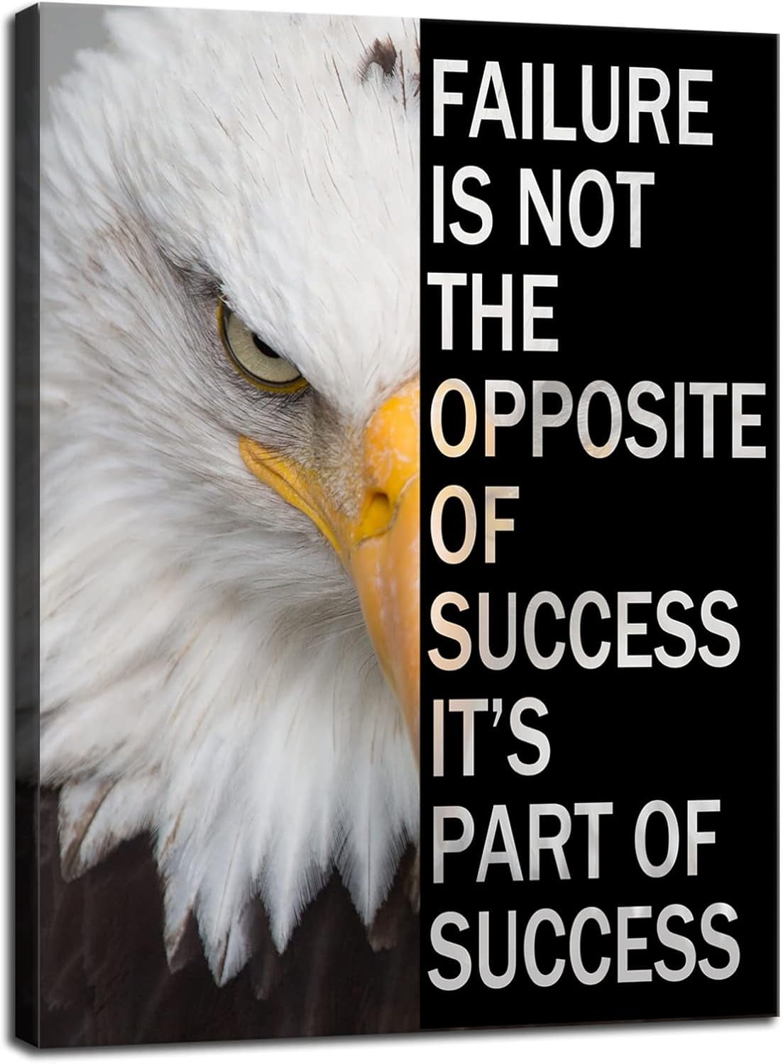 AatoeaX Inspirational Canvas Wall Art Motivational Success Picture Positive Inspiring Painting ...