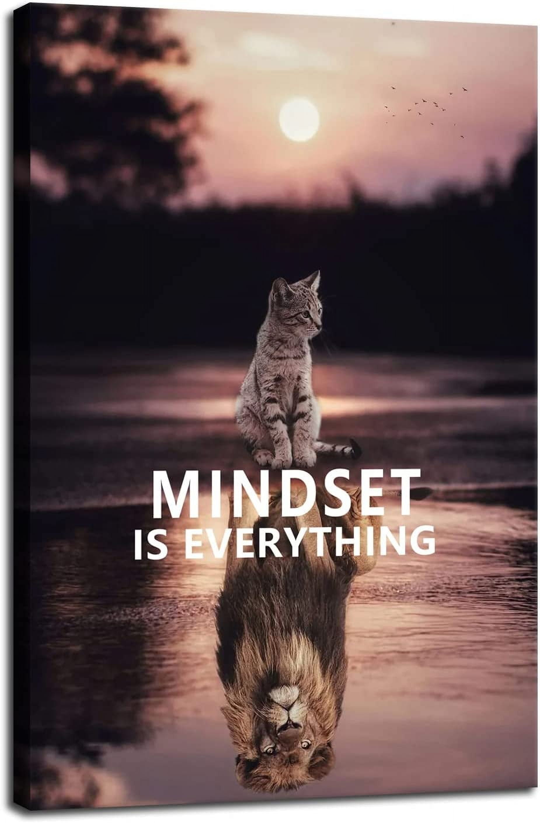 AatoeaX Inspirational Entrepreneur Canvas Print Wall Art Mindset is ...