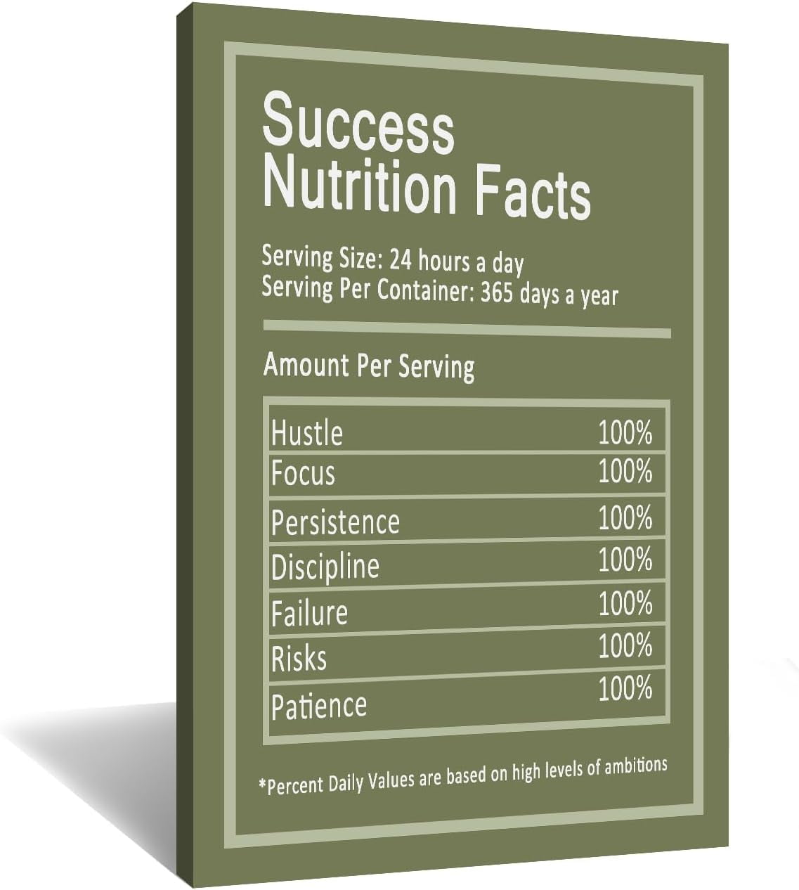 AatoeaX Inspirational Poster Wall Art Home Decor Motivational Success ...