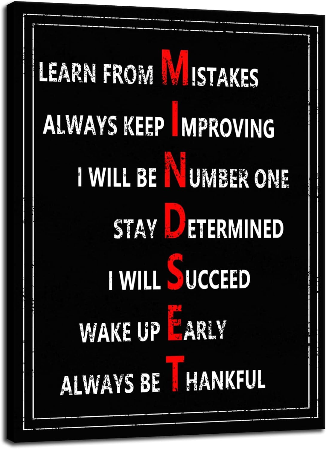 AatoeaX Inspirational Quotes Canvas Wall Art Motivational Mindset ...