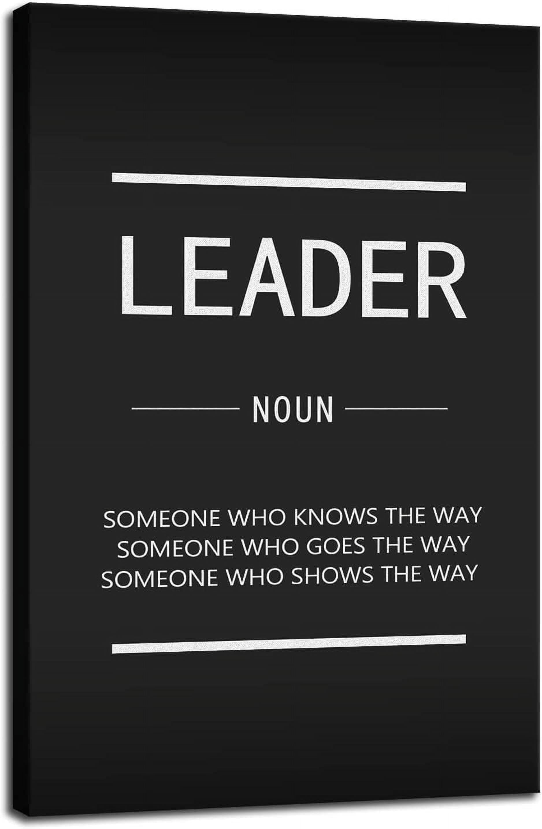 AatoeaX Inspirational Success Painting Poster Leader Noun Inspirational ...