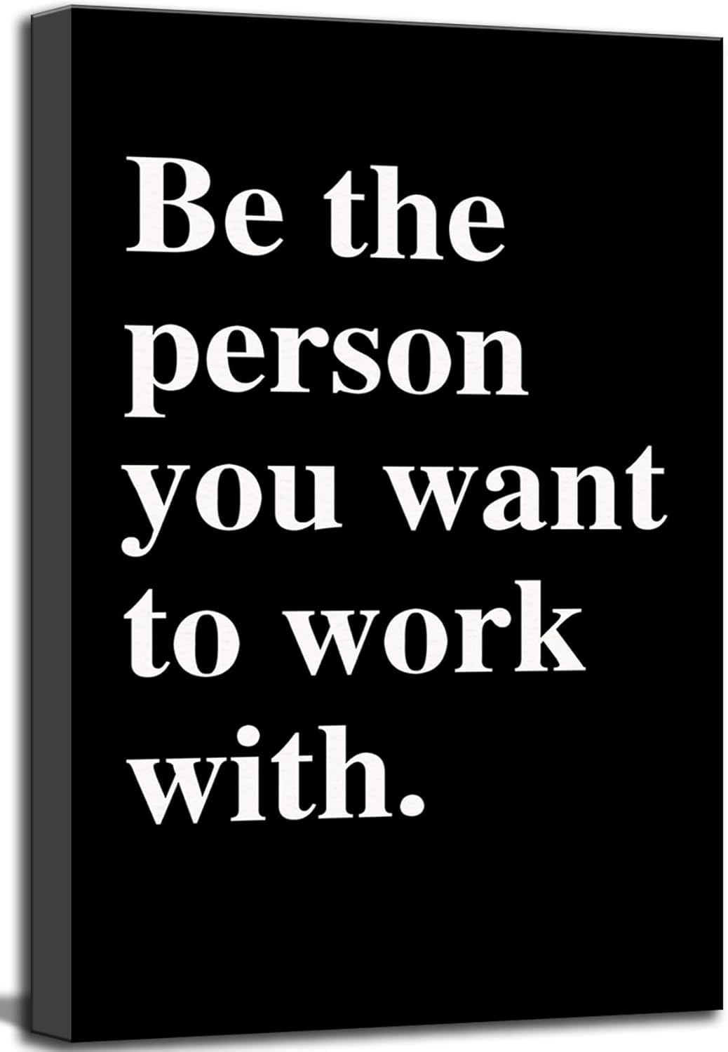 AatoeaX InspirationalCanvas Wall Art Black and White Motivational ...