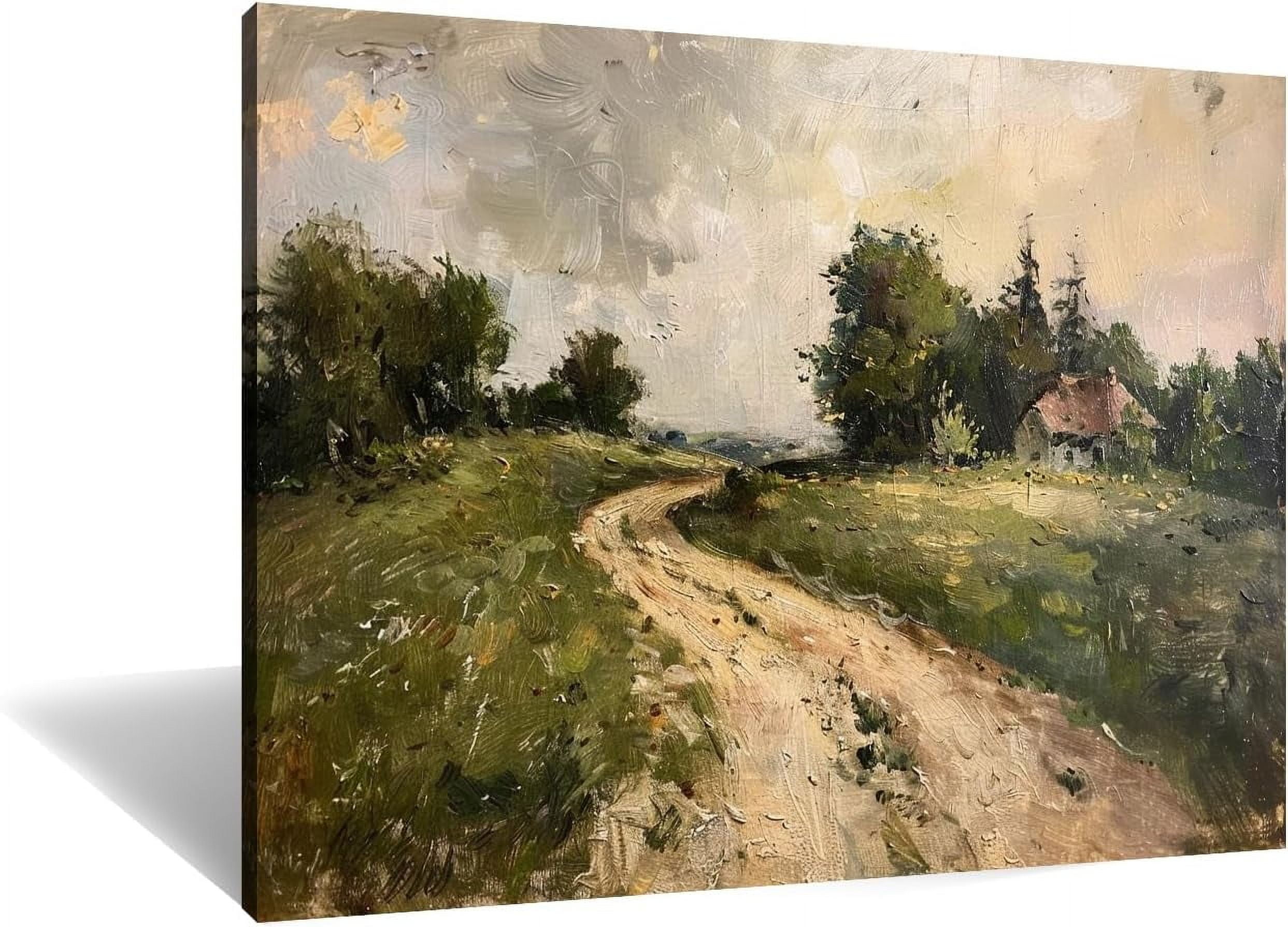 AatoeaX Landscape Canvas Poster Wall Art Vintage Countryside Field ...