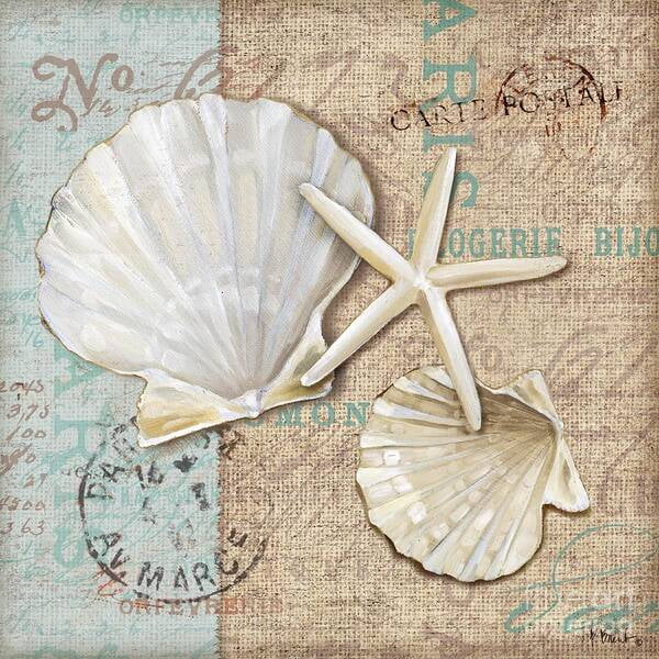 AatoeaX Linen Shells I Poster Modern Wall Art Canvas Poster – Aesthetic ...