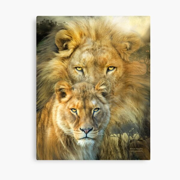AatoeaX Lion And Lioness - African Royalty Canvas Print Modern Wall Art ...