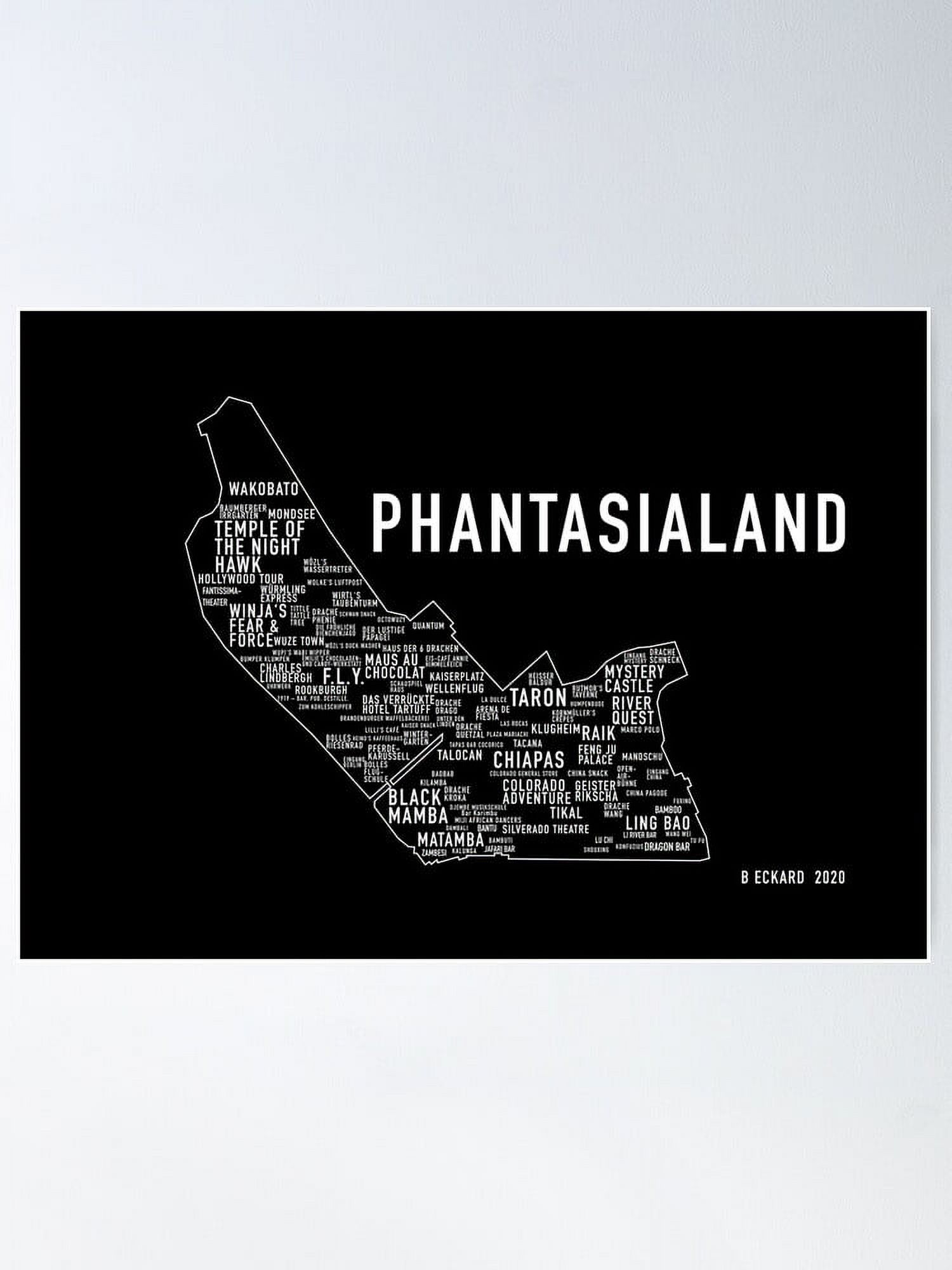 AatoeaX MAP-ART Phantasialand 2020 Poster Aesthetic Home Decor ...