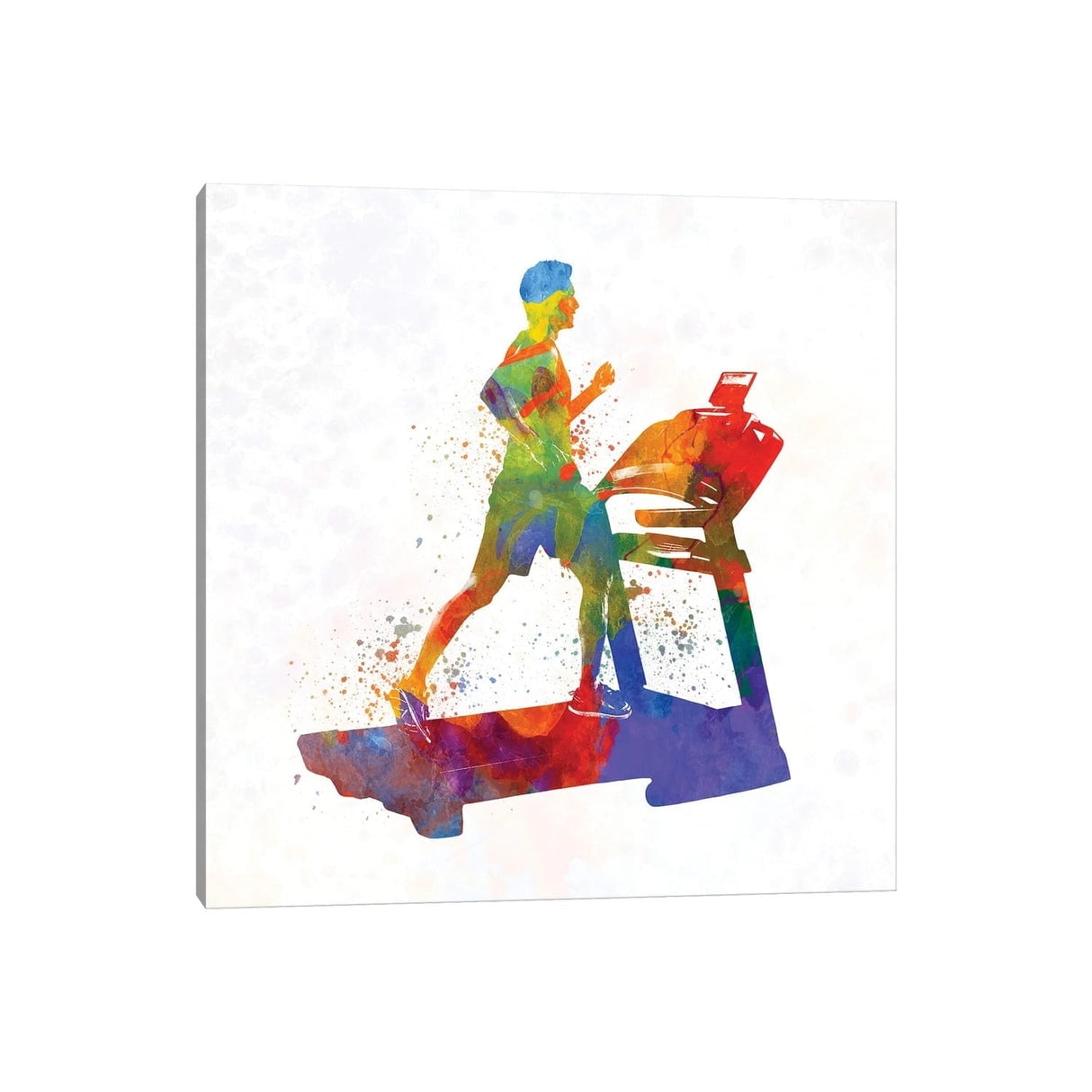 AatoeaX "Male Running Treadmill" Canvas Print Modern Wall Art Canvas ...