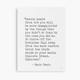 AatoeaX Mark Twain inspirational travel quote Canvas Print Modern Wall ...