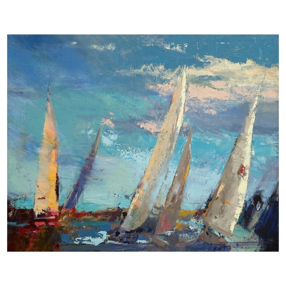 AatoeaX Masterpiece Art Gallery Magnificence Sailboat Canvas Art Print ...