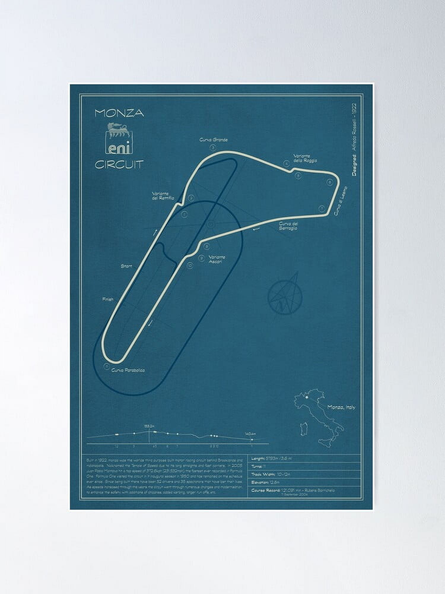 AatoeaX Monza Eni Circuit Poster Aesthetic Home Decor – Perfect for ...