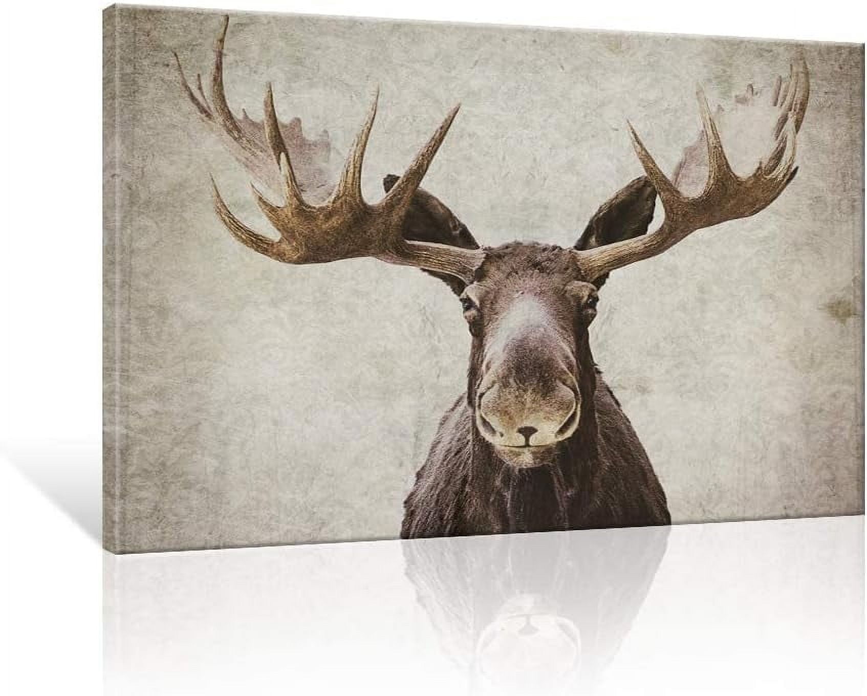 AatoeaX Moose Pictures Elmer The Moose Modern Wildlife Elk Deer with ...
