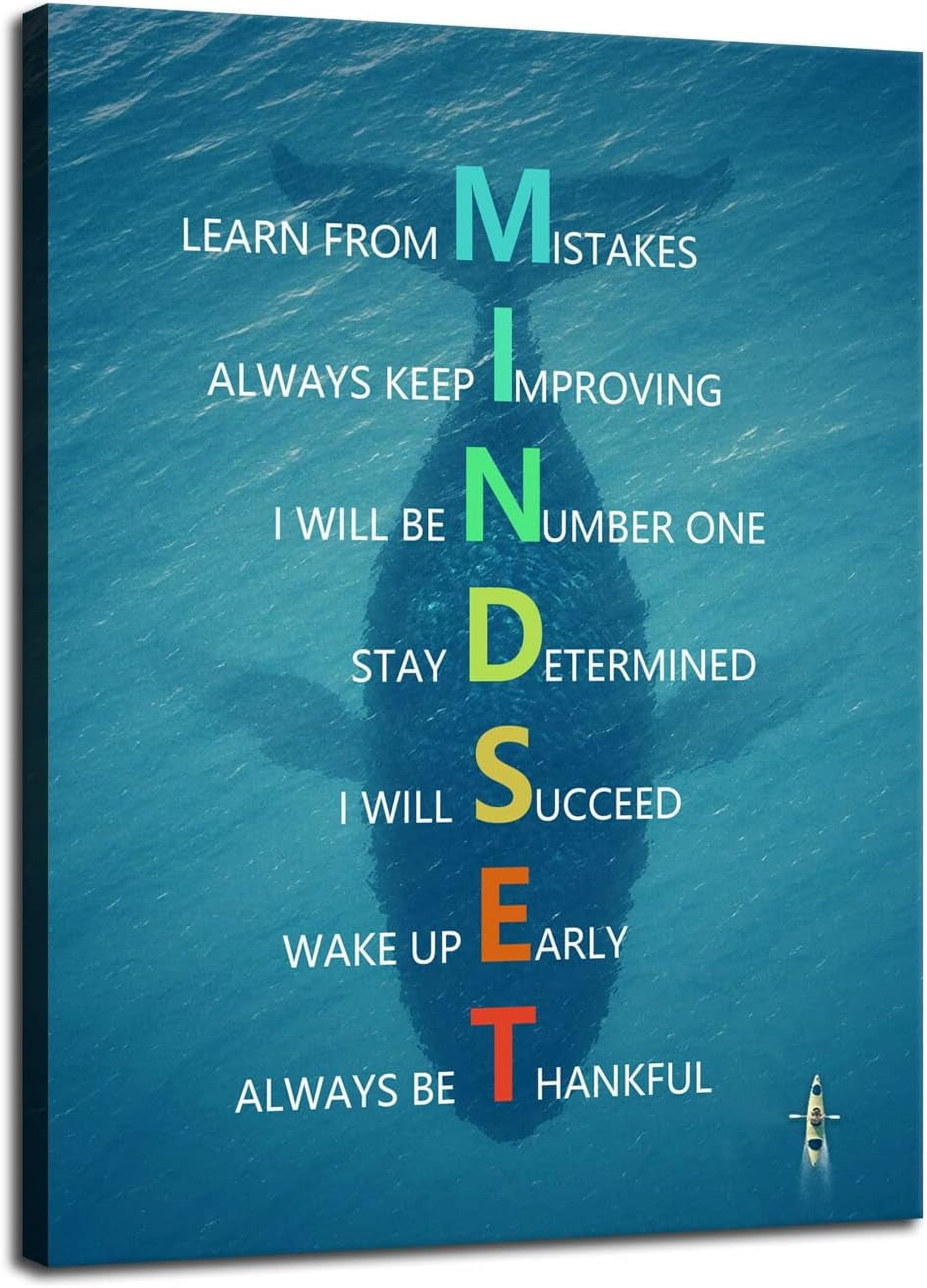 AatoeaX Motivational Canvas Wall Art for Office Whale Inspirational ...