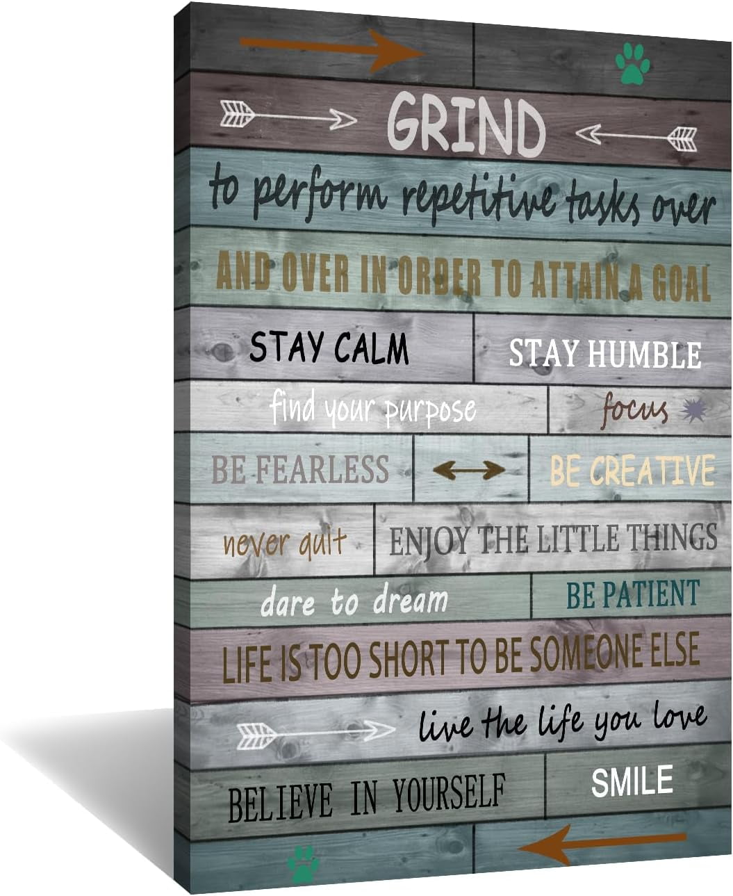 AatoeaX Motivational Poster Wall Art Success Inspirational Quotes Print ...