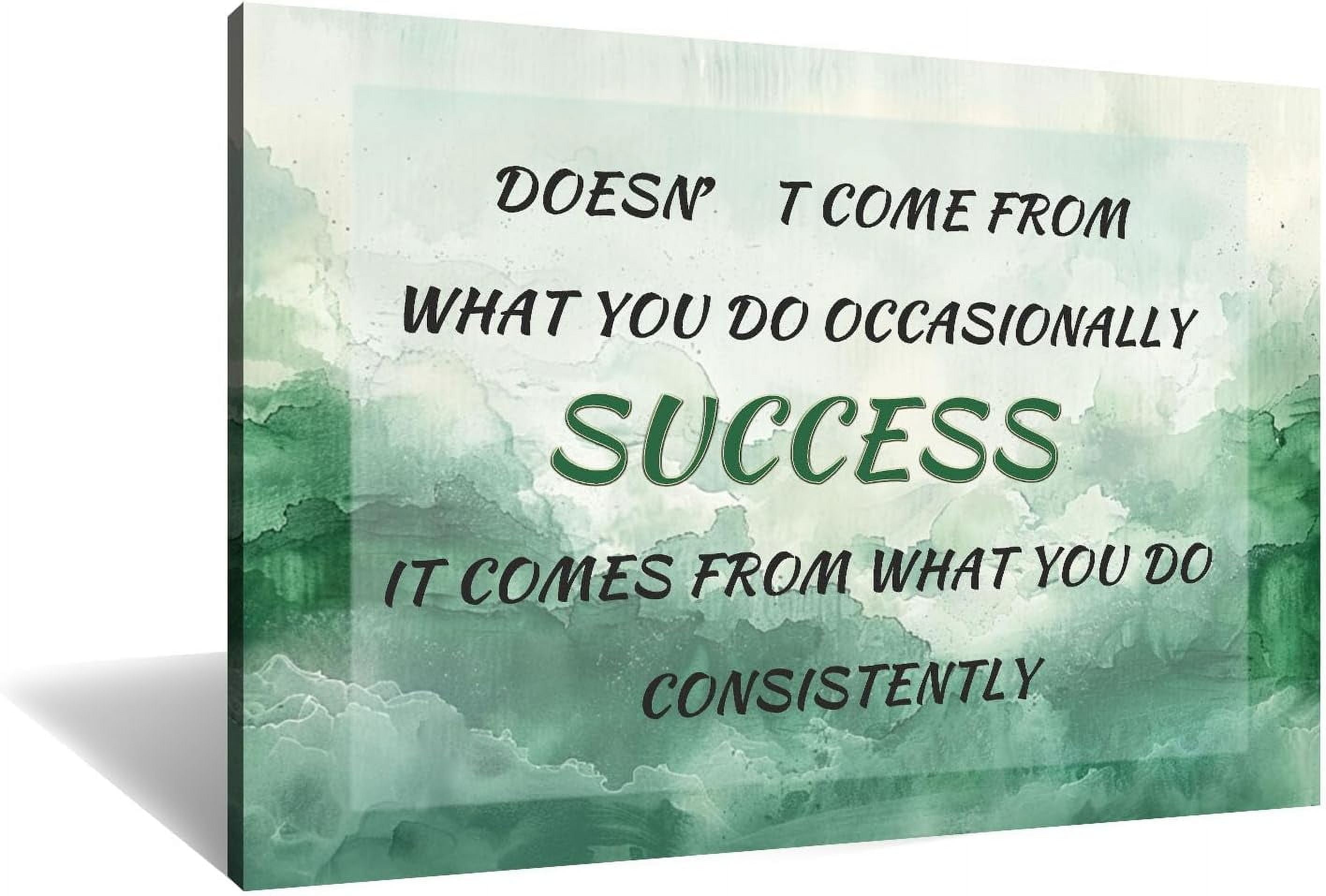 AatoeaX Motivational Poster Wall Art Success Inspirational Quotes Print ...