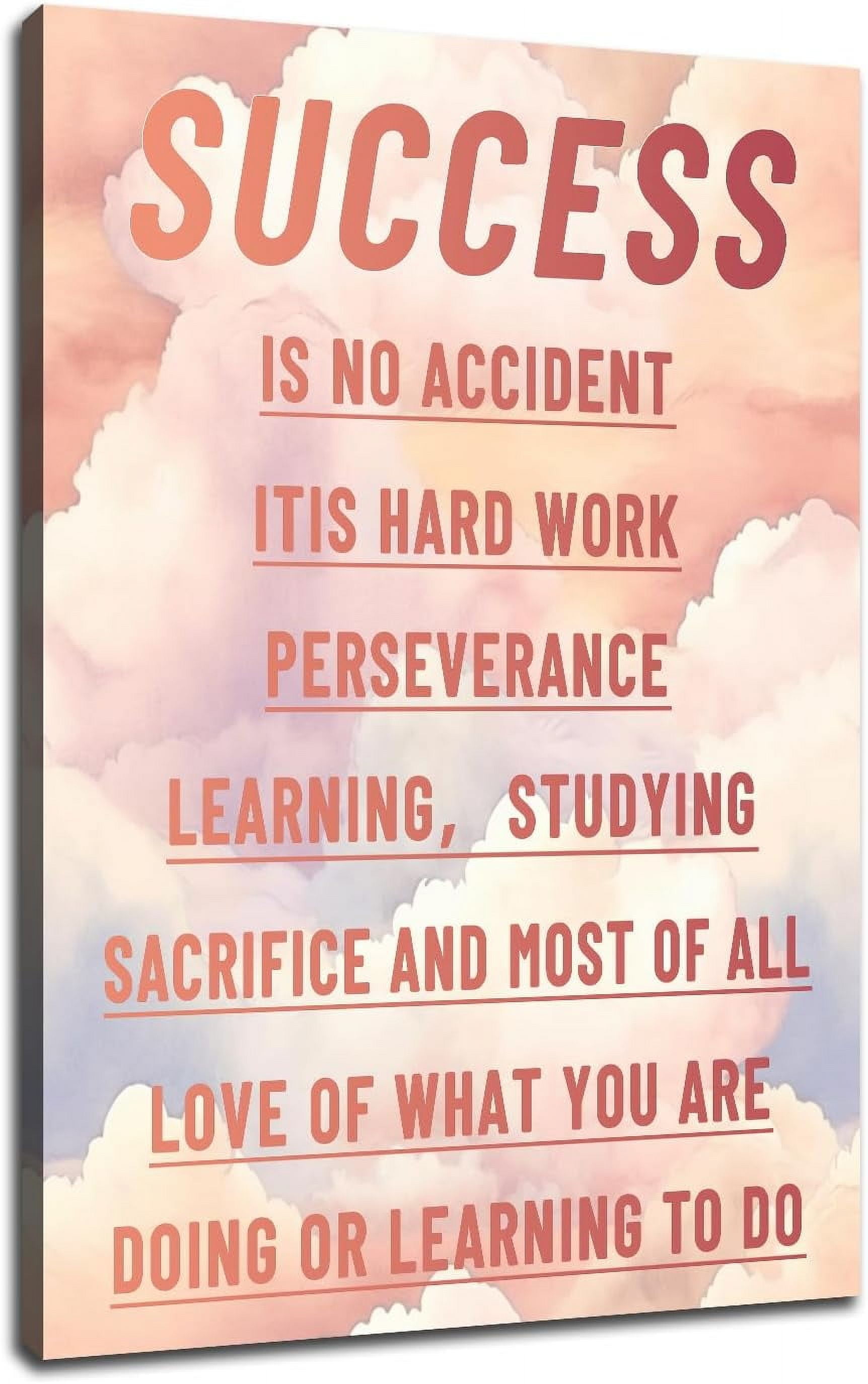 AatoeaX Motivational Poster Wall Art Success Inspirational Quotes Print ...