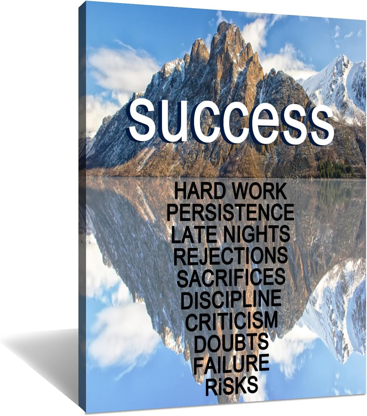 AatoeaX Motivational Poster Wall Art Success Inspirational Quotes Print ...