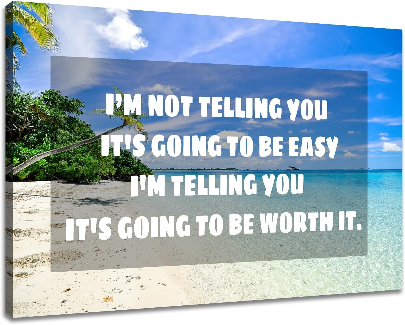 AatoeaX Motivational Quotes Canvas Wall Art Positive Success Wall Decor ...