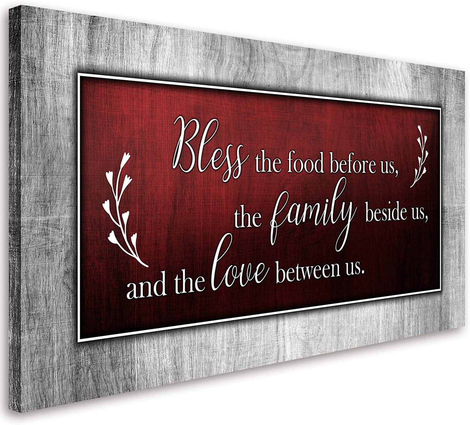 AatoeaX Motivational Quotes Christian Wall Art Red and Grey Canvas ...