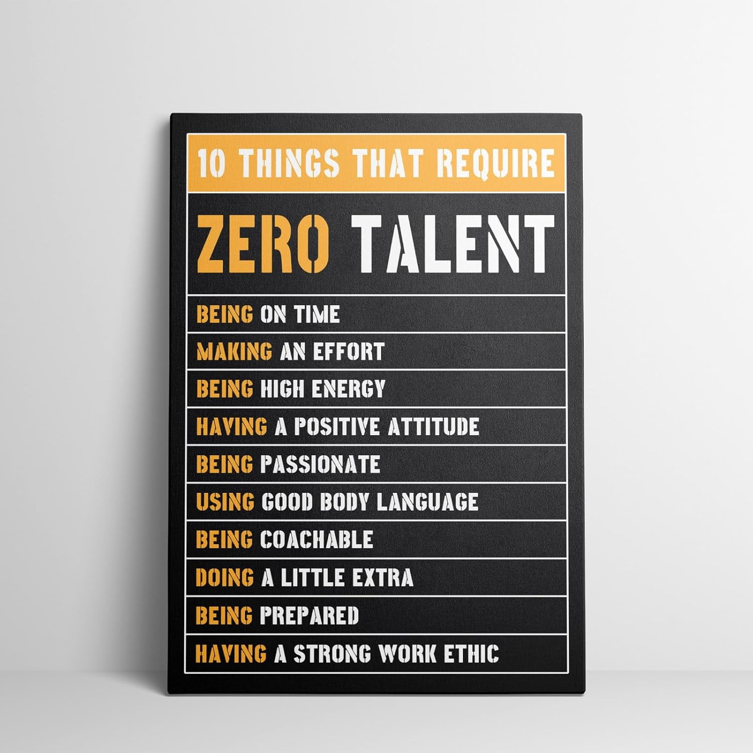 AatoeaX Motivational Wall Decor 10 Things That Require Inspirational ...