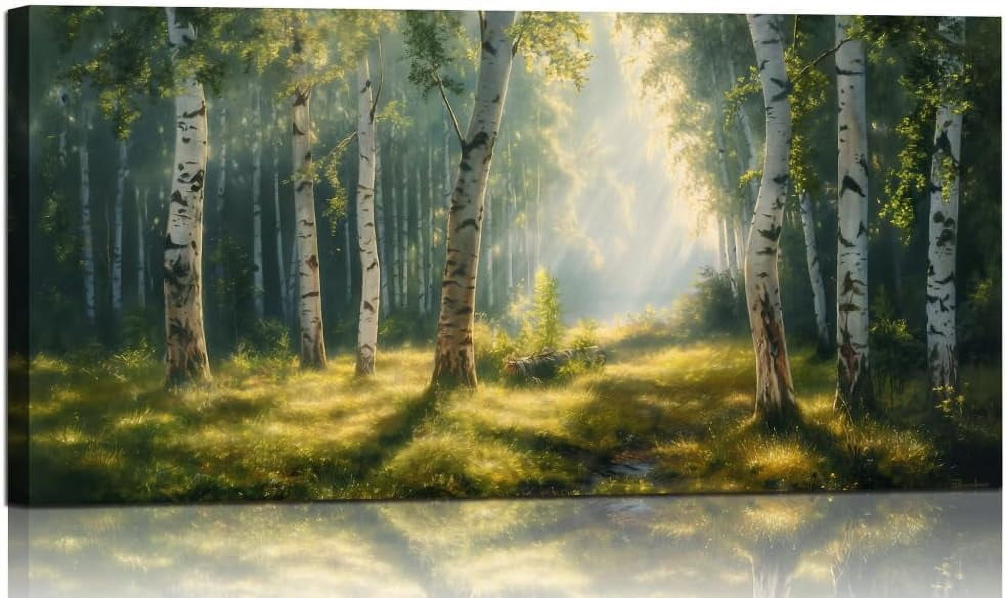 AatoeaX Nature Wall Art Forest Scenery Wall Art Landscape Pictures ...