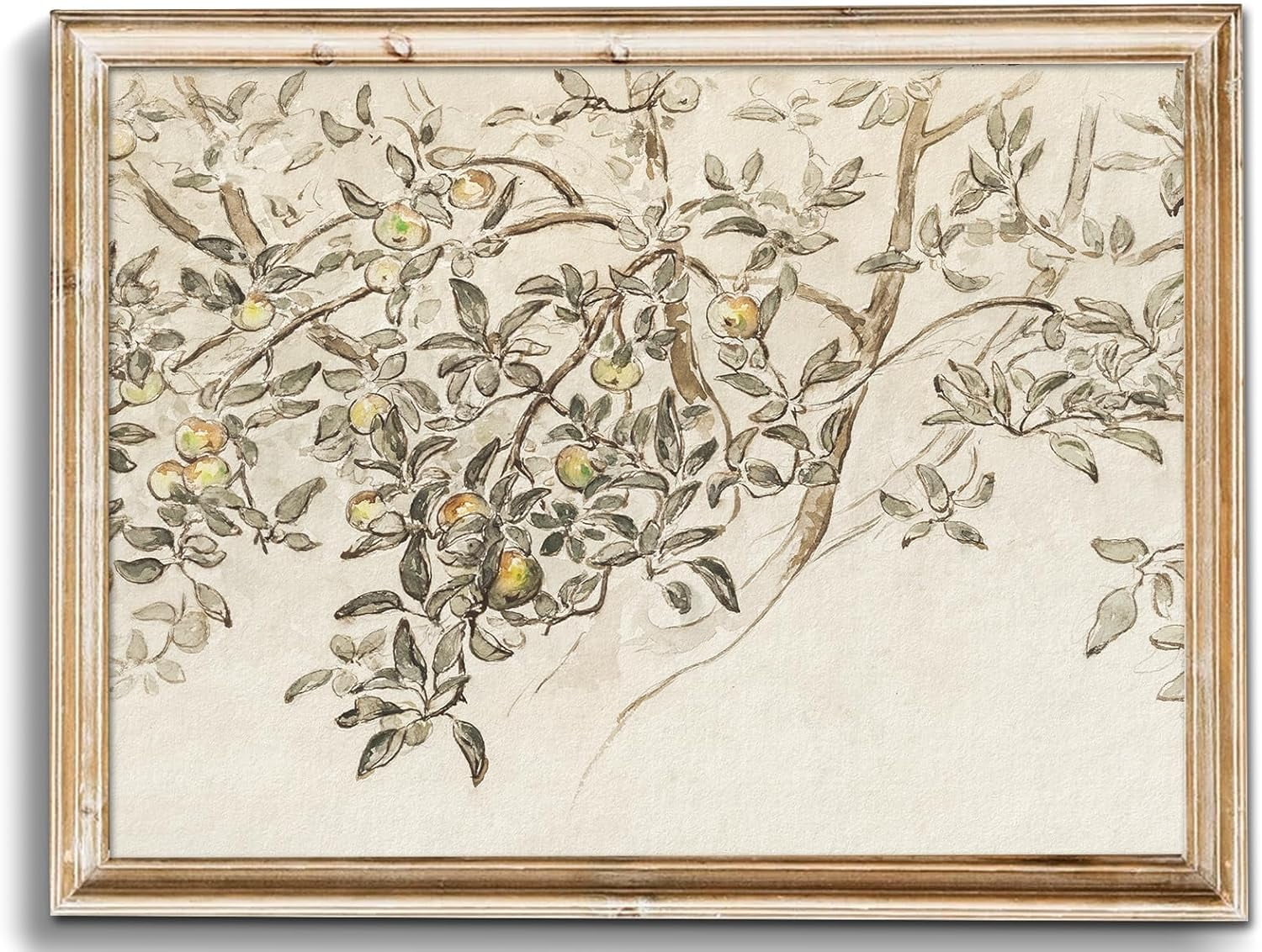 AatoeaX Neutral Vintage Wall Art, Farmhouse Wall Decor Tree Sketch Wall ...