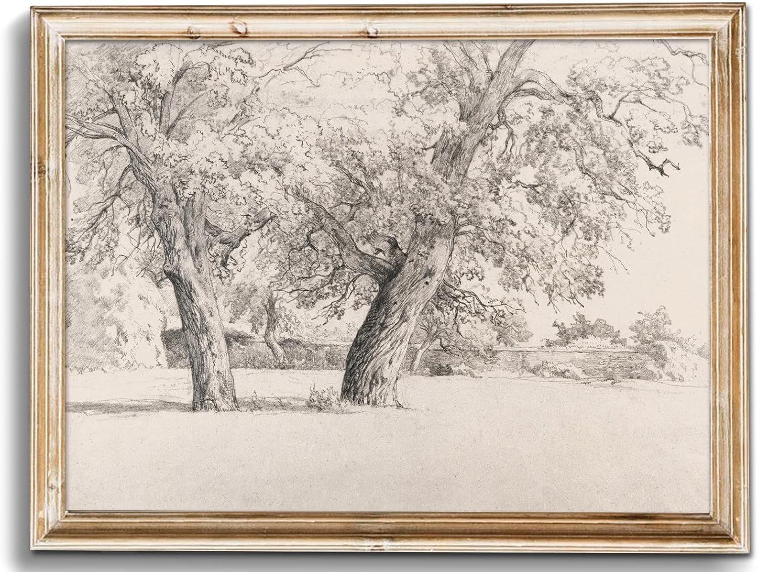 AatoeaX Neutral Vintage Wall Art for Home Decor, Farmhouse Landscape ...