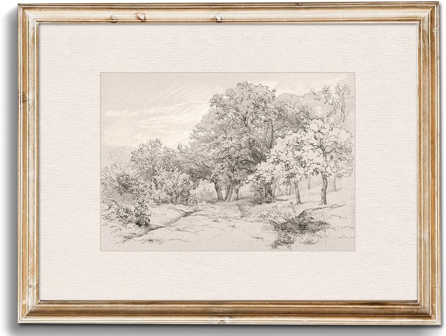 AatoeaX Neutral Wall Art for Home Decor, Farmhouse Landscape Tree ...