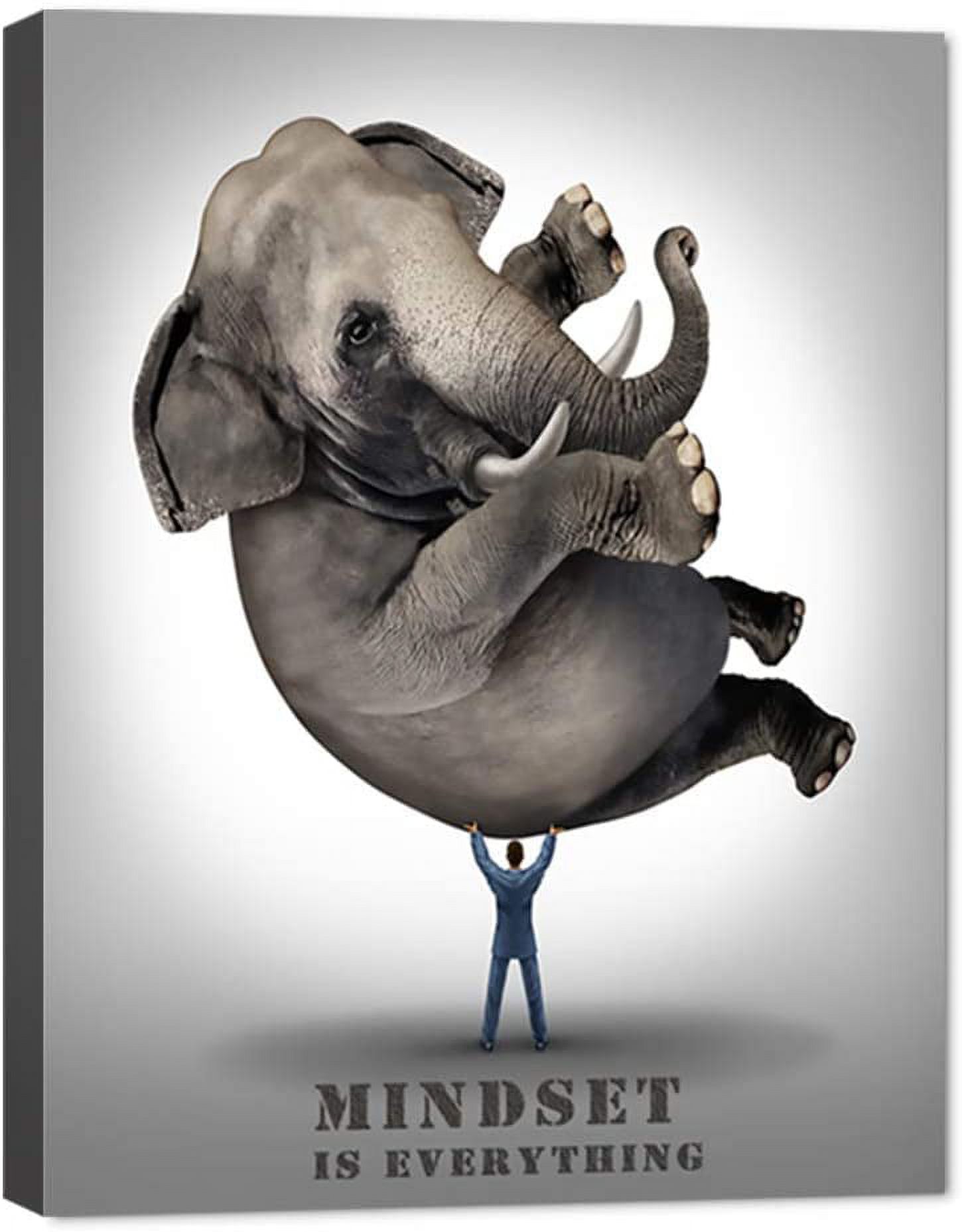 AatoeaX Office Wall Art Motivational Posters Businessman Lifting An ...