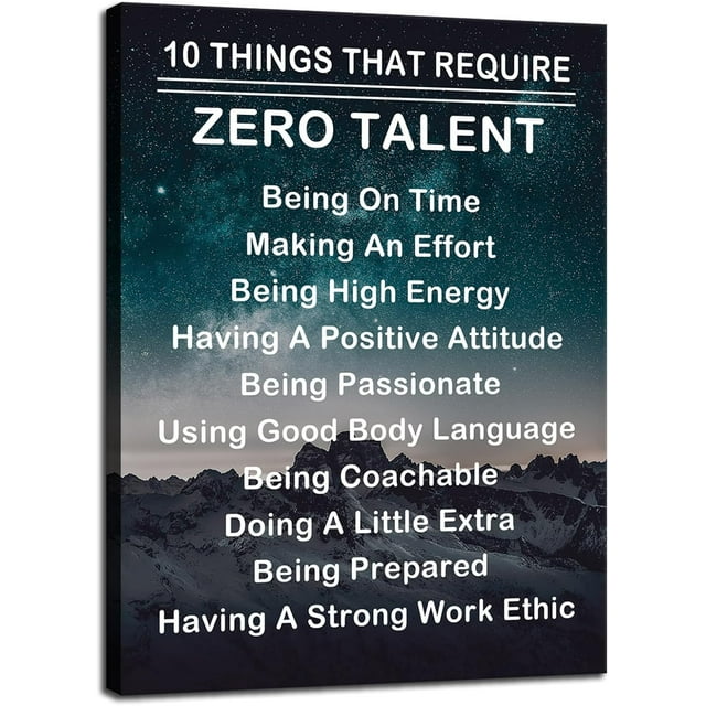 AatoeaX Office Wall Decor Inspirational Wall Art Motivational Posters Prints on Canvas Ten ...