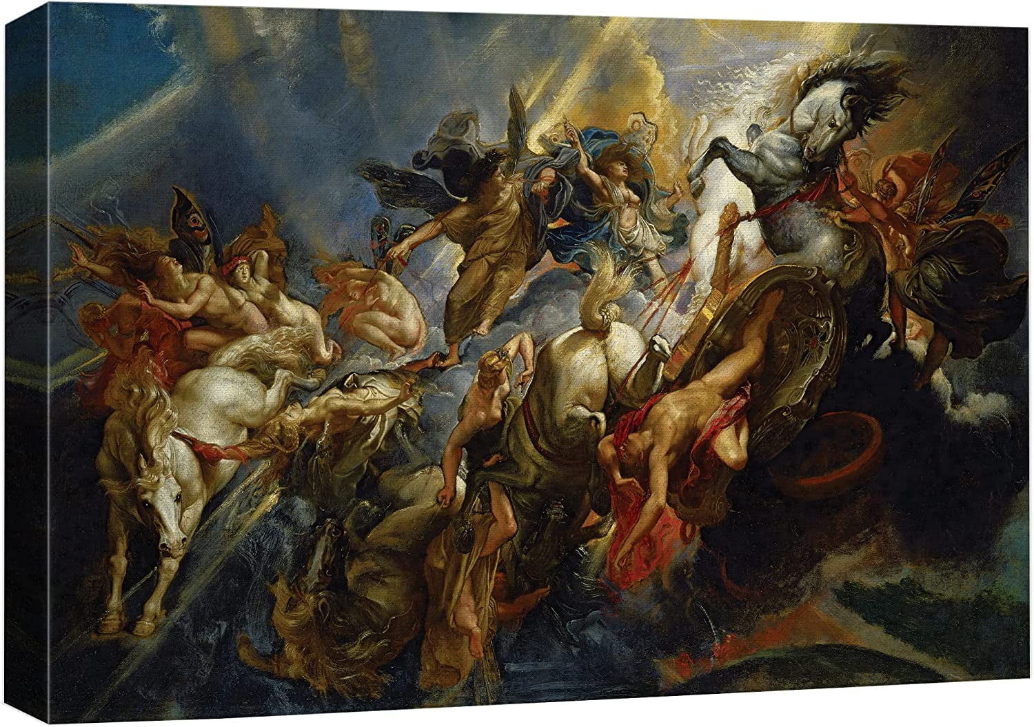 AatoeaX Oil Painting of The Fall of Phaeton by Peter Paul Rubens Baroque Style Angels, Catholic ...