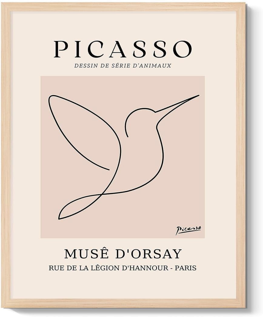 AatoeaX Pablo Picasso Canvas Wall Art Abstract Hummingbird Picture ...