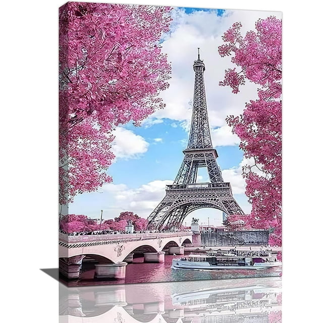 AatoeaX Paris Eiffel Tower Wall Art Paris Pictures Wall Decor Paris ...