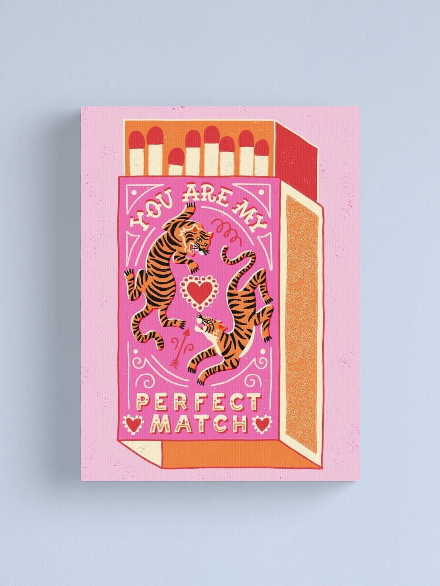 AatoeaX Perfect Match Canvas Print Aesthetic Home Decor – Perfect for ...