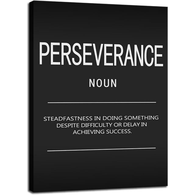 AatoeaX Perseverance Noun Posters Motivational Wall Art Inspirational ...