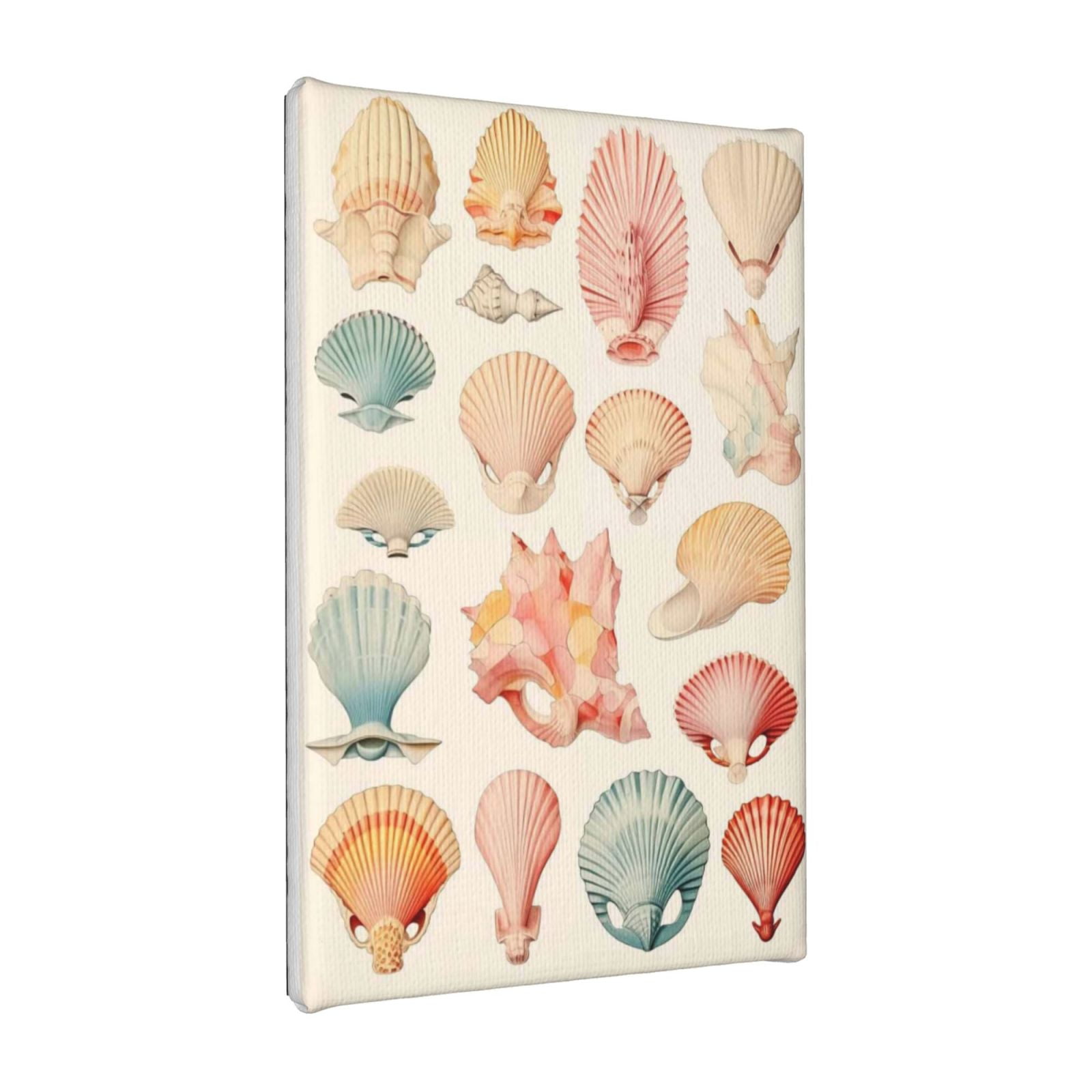 AatoeaX Pink Shell Wall Art Coastal Cowgirl Aesthetic Posters Seashell ...
