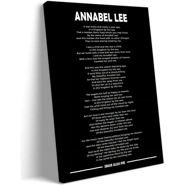 AatoeaX Poem Wall Art Poetry Posters Quotes Wall Art Artwork Canvas ...