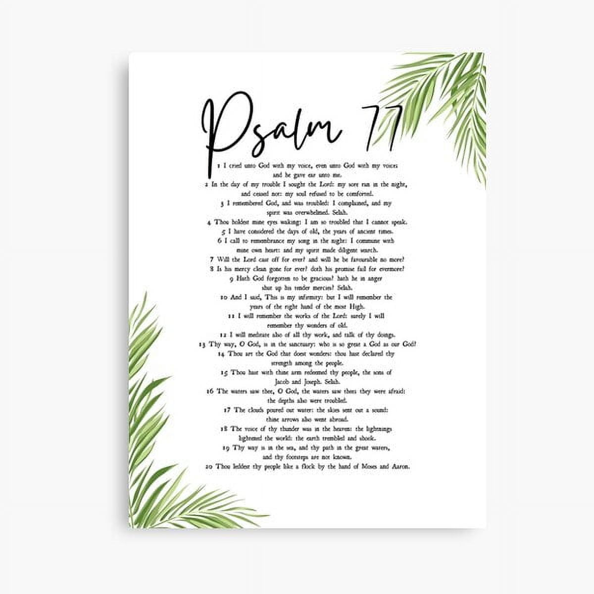 AatoeaX Psalm 77 My Soul Refused to Be Comforted Canvas Print Modern ...