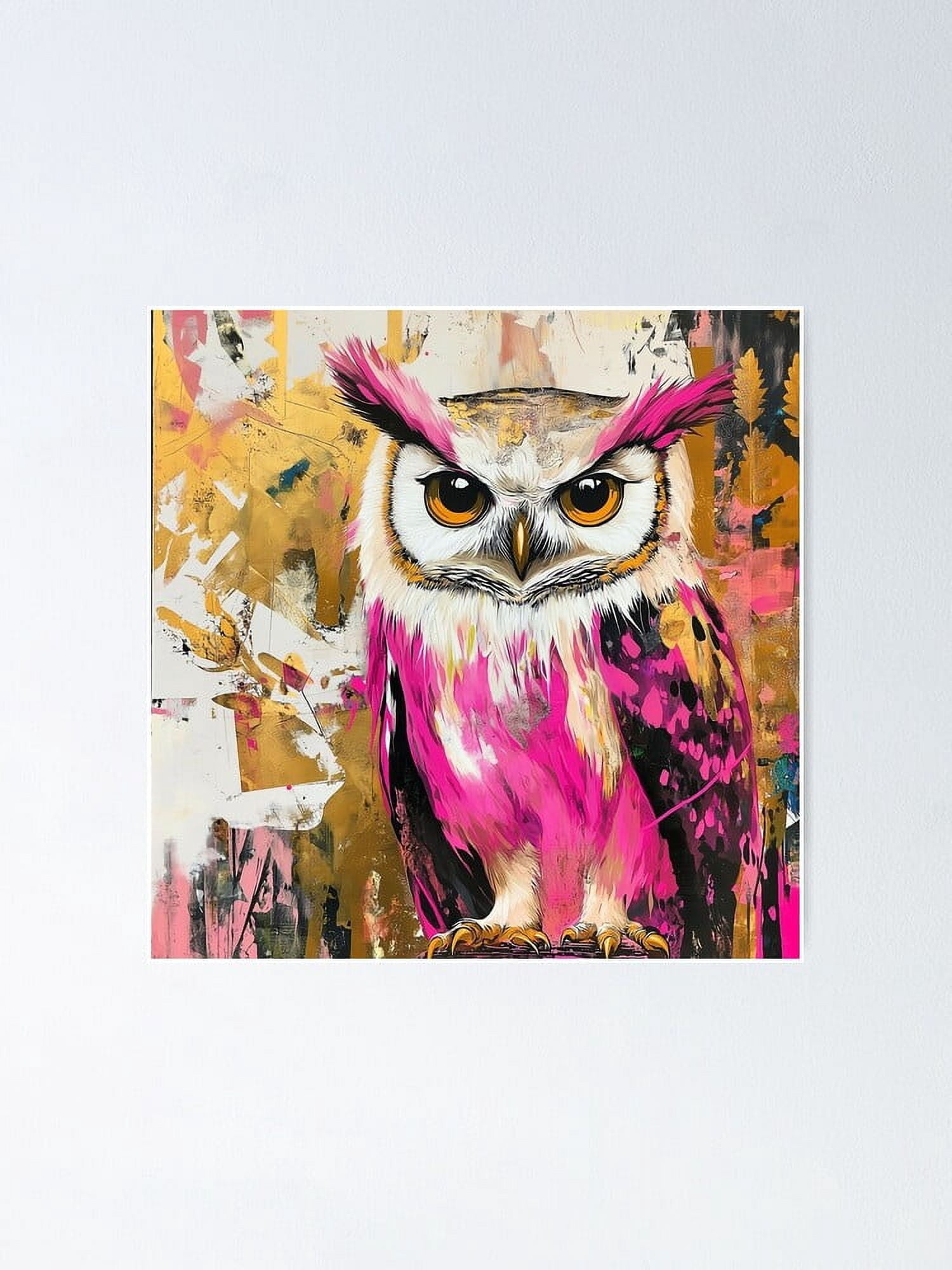 AatoeaX Punk Pop Art Owl Poster Modern Wall Art Canvas Poster ...