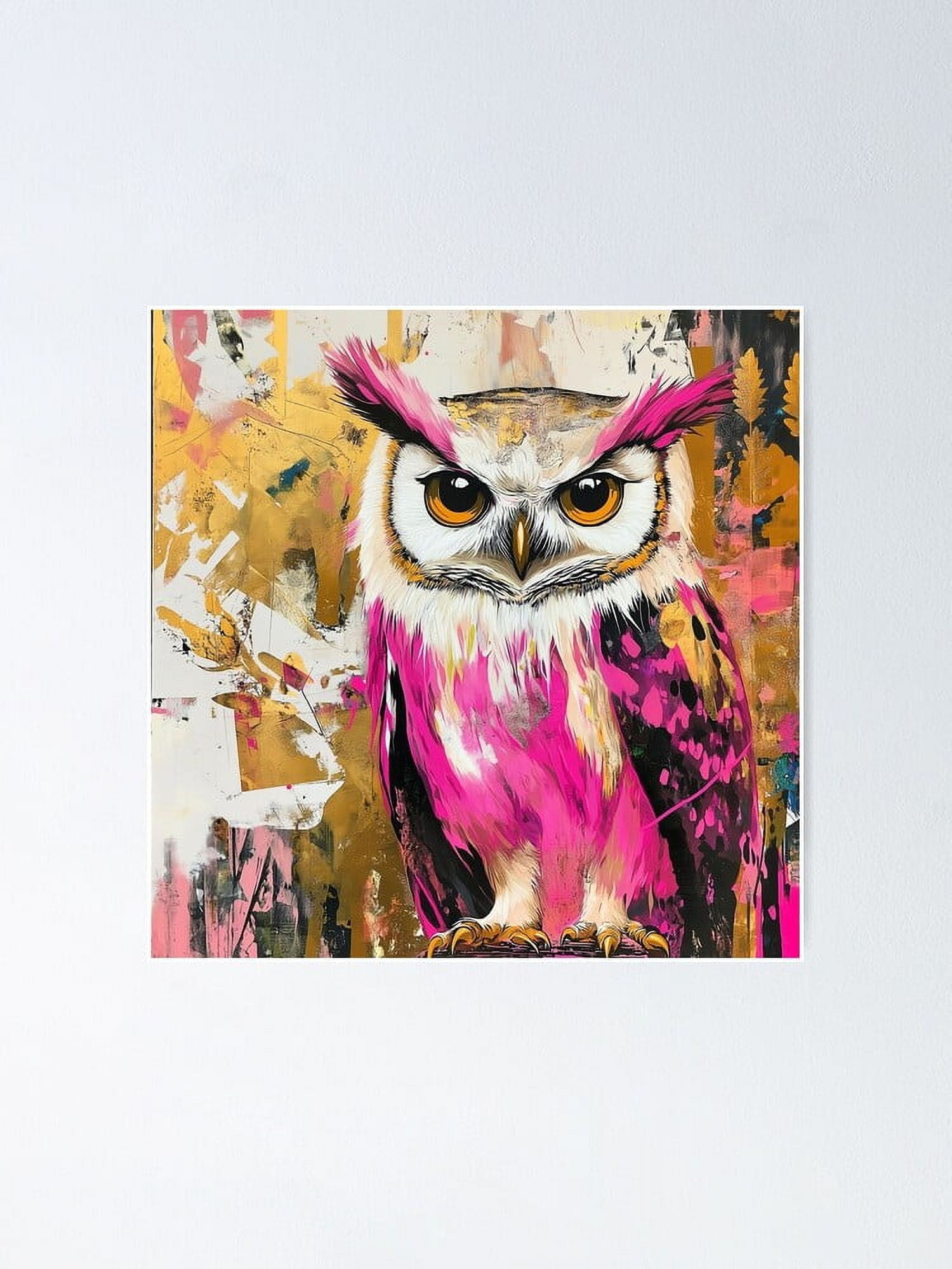 AatoeaX Punk Pop Art Owl Poster Modern Wall Art Canvas Poster ...