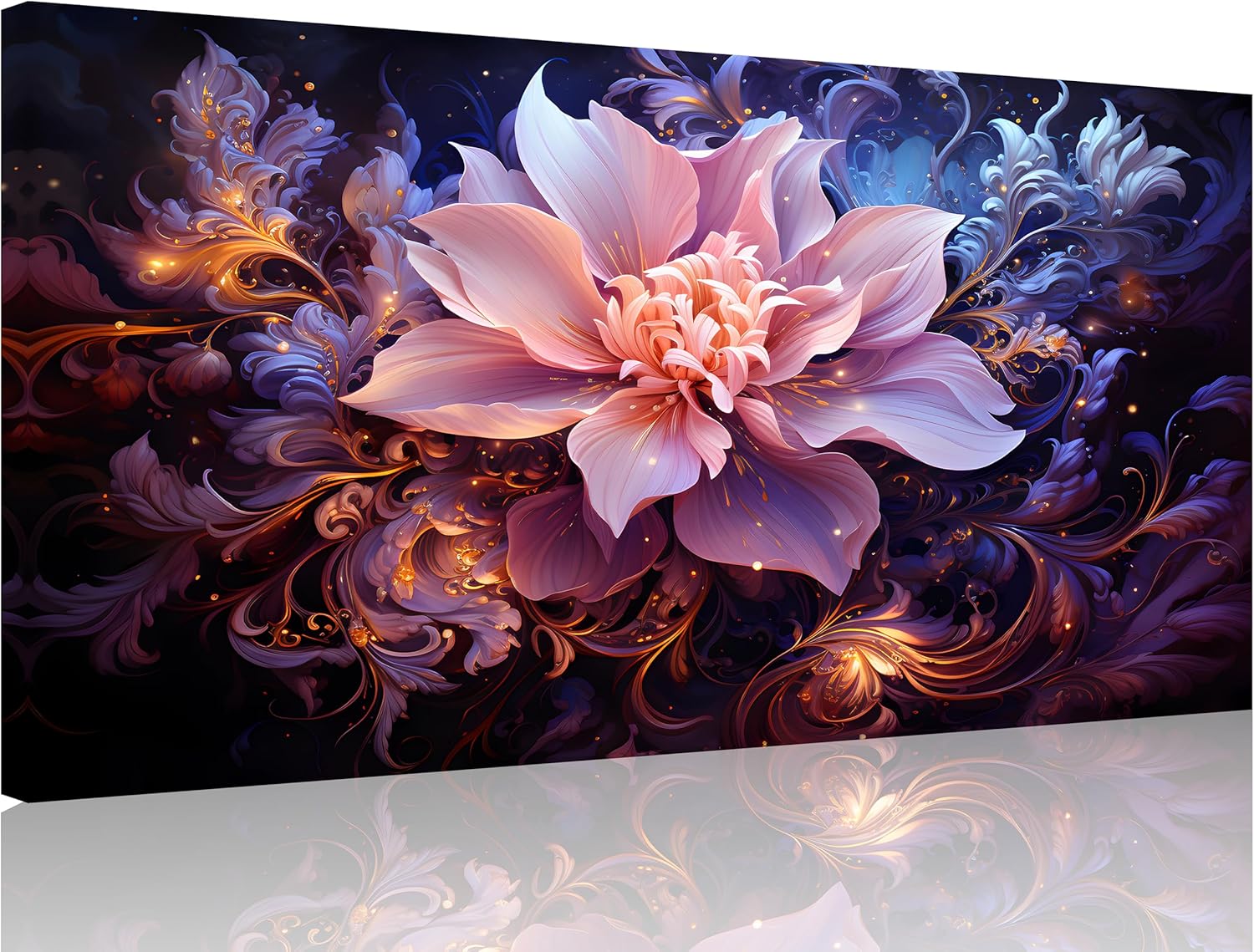 AatoeaX Purple Flower Pictures Purple Paintings Purple Pictures Wall ...