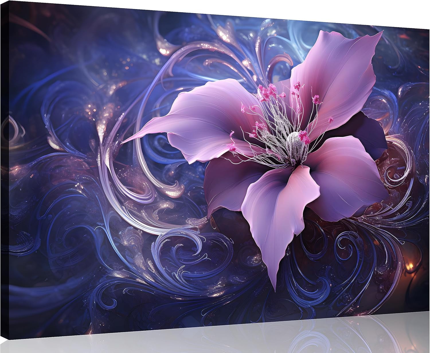 AatoeaX Purple Picture Wall Art Purple Canvas Wall Art Abstract Purple ...