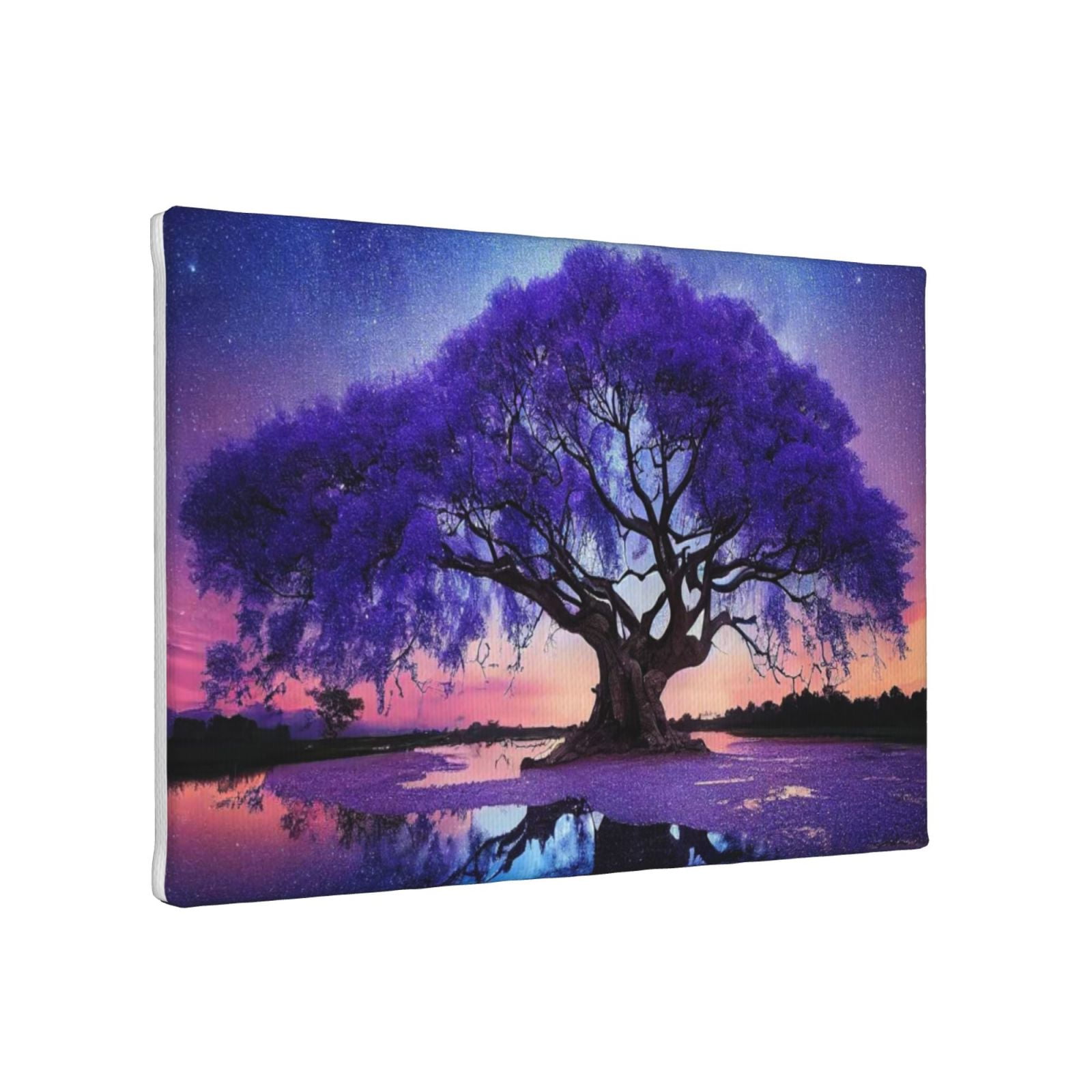 AatoeaX Purple Tree Wall Art for Living Room Abstract Nature Tree ...