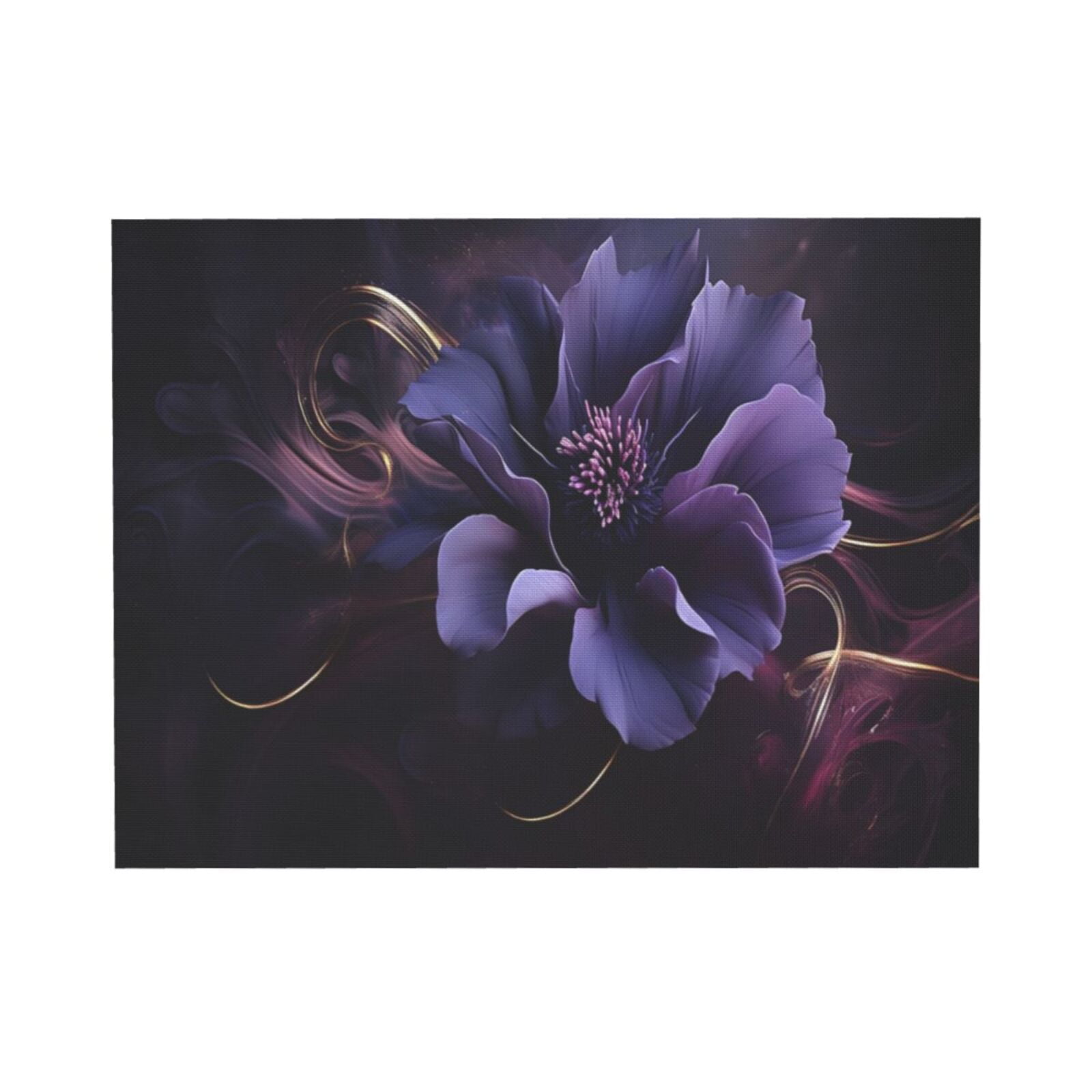 AatoeaX Purple Wall Canvas Purple Canvas Pictures Abstract Purple ...