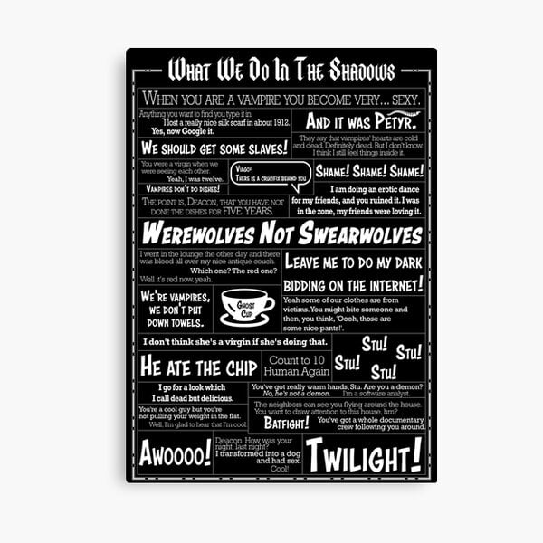 AatoeaX Quote Collage - WWDITS - White Text Version Canvas Print Modern ...