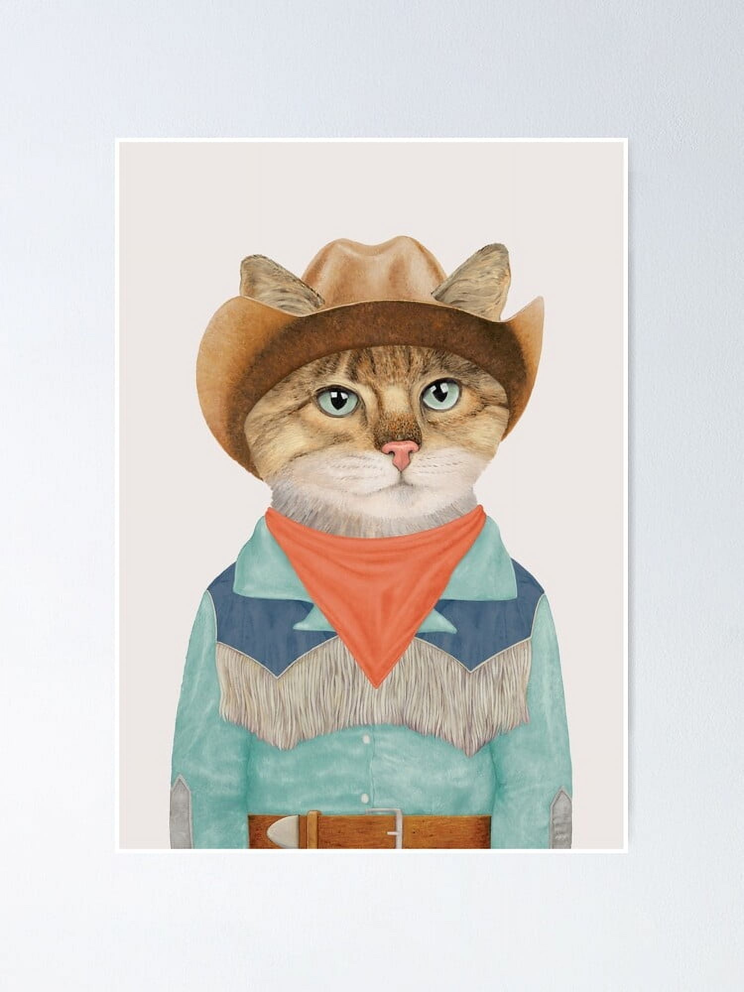 AatoeaX Rodeo Kitten Poster Modern Wall Art Canvas Poster – Aesthetic ...