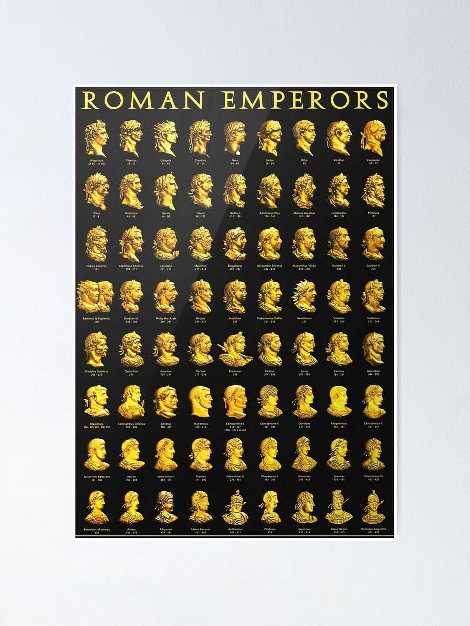 AatoeaX Roman Emperors Poster Poster Modern Wall Art Canvas Poster ...