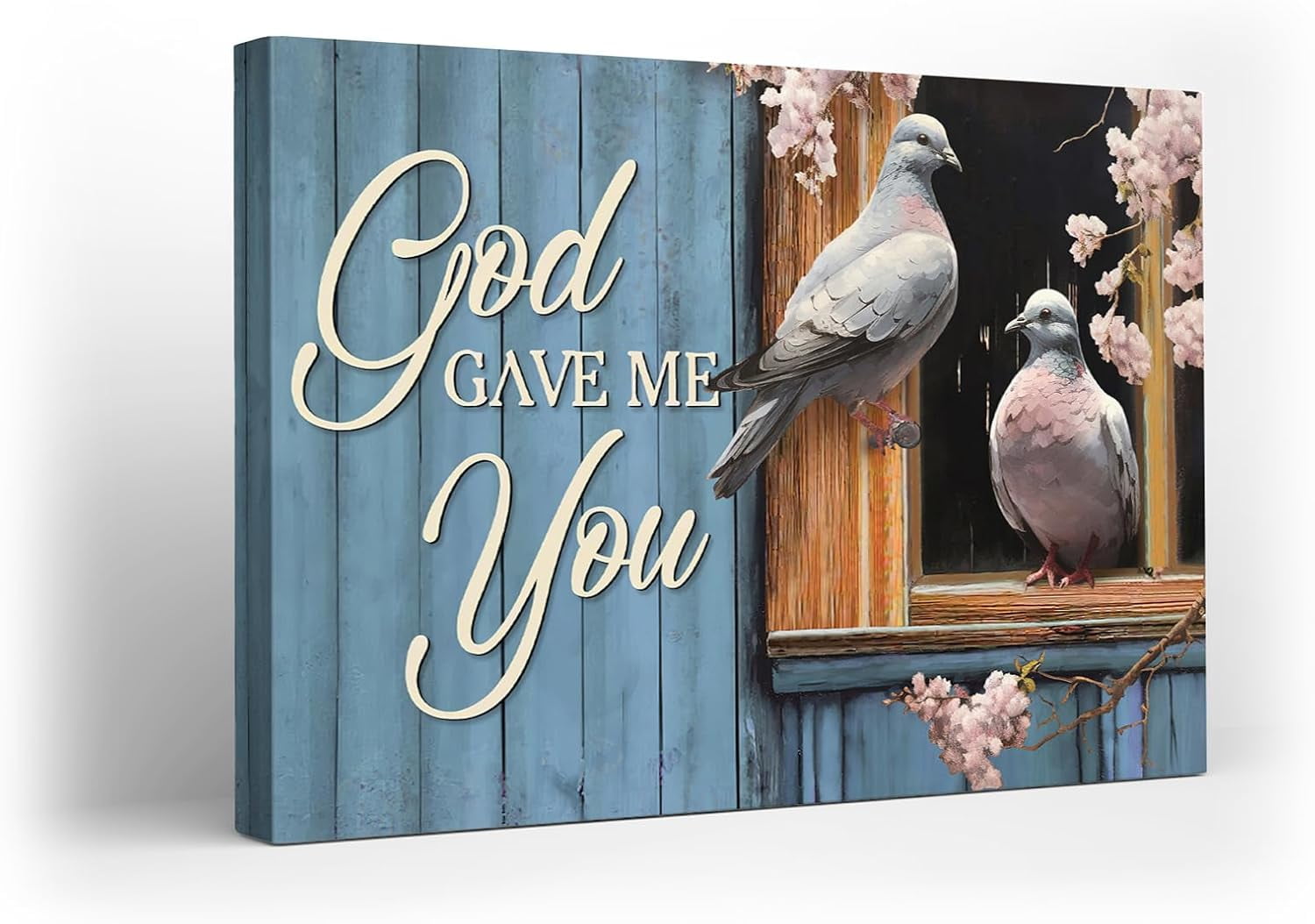 AatoeaX Rustic Pigeon Canvas Wall Art Farmhouse Pigeon Print Painting ...